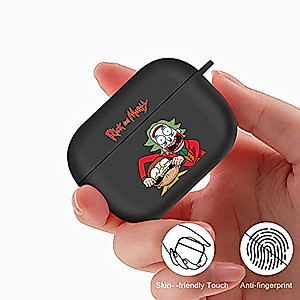 JoySolar for AirPod Pro 2019/Pro 2 Gen 2022 IMD Hard Case Character Funny Cool Kawaii Cartoon Cute Chic Aesthetic for AirPods Pro Air Pods Cover Cases Skin for Boys Girls Youth Teen(Grimace Rike)