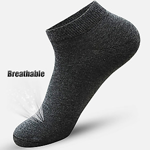 Light up in the Dark 10 Pairs Ankle Socks No Show Sock Low-Cut Athletic Men Women Cotton Socks