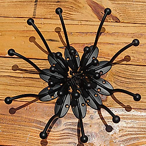 Coat Hooks 10 Pack Wall Mounted Hooks Metal Hooks Dual Robe Hook Rustic Hooks Retro Double Hooks Coat Hanger and Screws for Coat/Backpack/Bag/Towel/Key/Cap