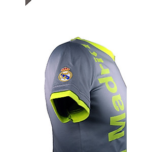 Rhinox Group Compatible with Real Madrid Official Soccer Youth Poly Jersey -05 YS Black