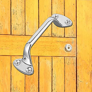 Bath Grab Bar, 6in Shower Grab Bar Stainless Steel Bathroom Handles Stairway Handrail Balance Bar Boat Yacht Handle Pull Shower Handle Safety Bar for Grab Bars Senior, Elderly, Handicap
