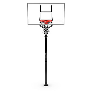 Spalding 60" Tempered Glass U-Turn In-Ground Basketball Hoop