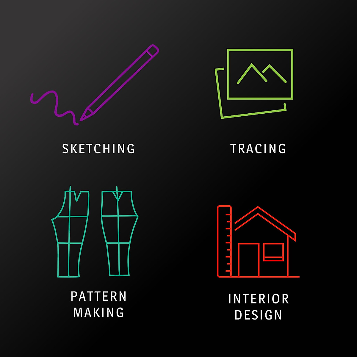 Bienfang Sketching & Tracing Paper Roll, White, 12 Inches x 50 Yards (2-Pack) - for Drawing, Trace, Sketch, Sewing Pattern