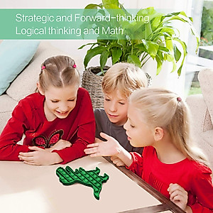 Pop Fidget Toys for Kids, Fidget Poppers Toys Sensory Squeeze Bubble Popping Toys for Toddlers, Silicone Animal Dinosaur Pop Anxiety and Stress Relief It for Boy Girls (Green Dinosaur)