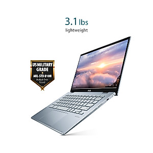ASUS Chromebook Flip CX5, 14" Touchscreen FHD NanoEdge Display, Intel Core i3-1110G4 Processor, 128GB SSD, 8GB RAM, Stylus, Backlit Keyboard, Wi-Fi 6, Chrome OS, Aluminum, AI Blue, CX5400FMA-DN388T-S