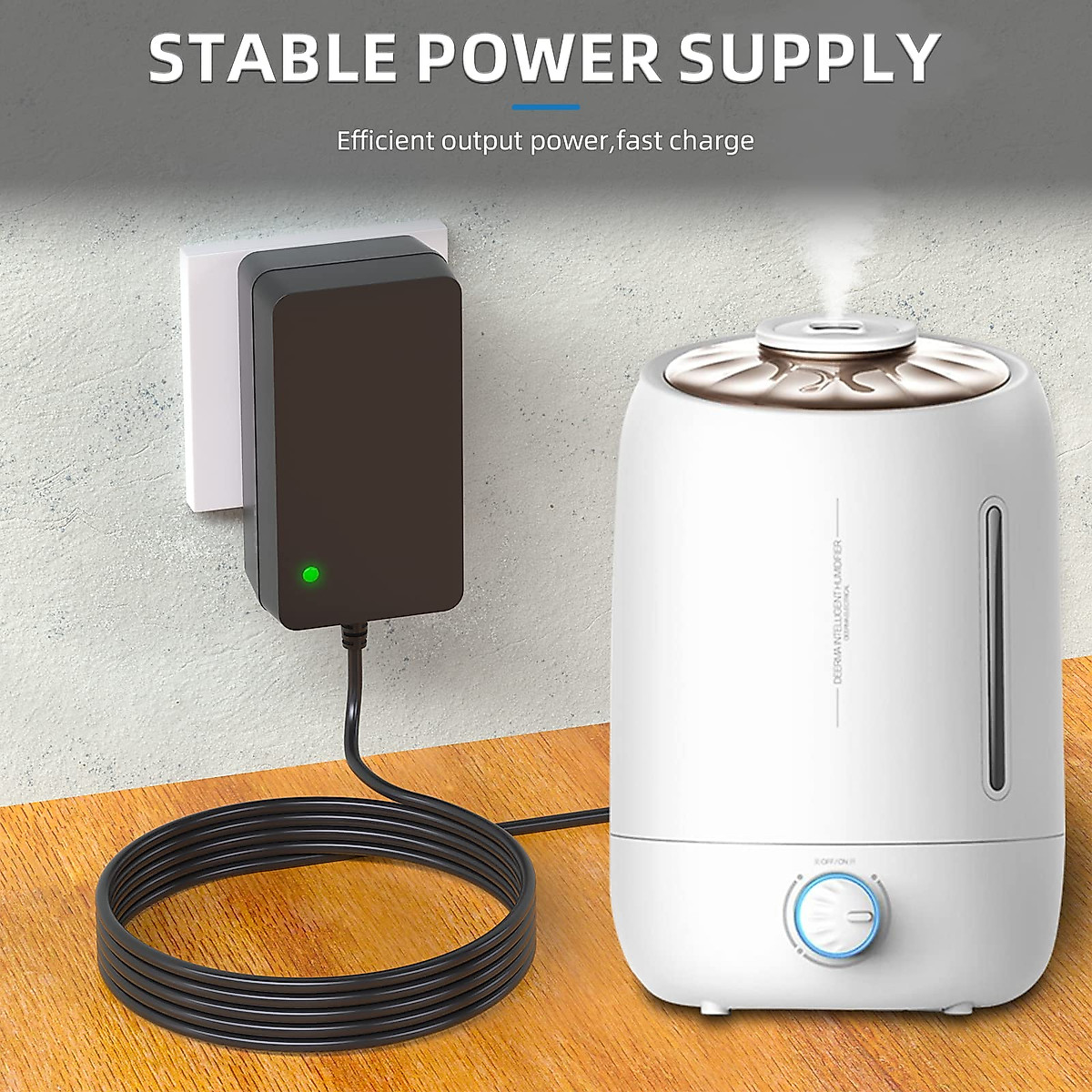 24V Power Adapter fit for Cordless Essential Oil Diffuser Aromatherapy,Young Living,Aroma 360,Humidifier,VicTsing,OliveTech,Wireless Diffuser Power Supply Cord