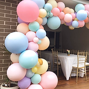 30pcs Pastel Balloons 18 inch Large Pastel Balloons Big Round Pastel Jumbo Latex Balloons for Easter Birthday Wedding Baby Shower Decorations