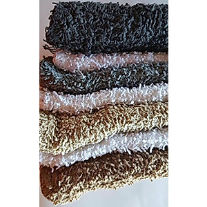 MAINSTAYS 18 Pack Assorted Cotton Terry Thin Washcloths Rags (BWWGB)