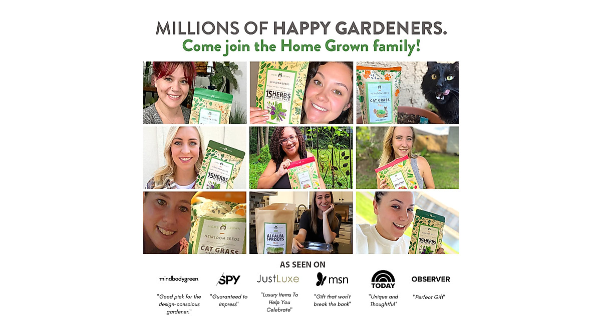 HOME GROWN 20 Flower Seeds Variety Pack for Planting