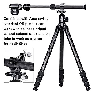 SUNWAYFOTO CC-01T Super Clamp with QR Plate for Phone,DJI OSMO ，Gopro Bike Clamp,Bike Phone Mount Clamp Adjustable