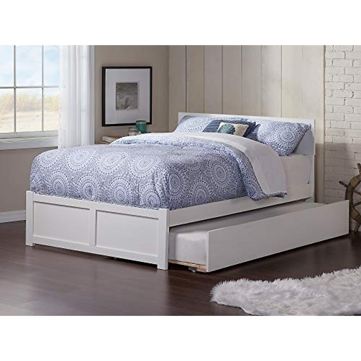 Atlantic Furniture AR8132052 Orlando Platform, Full, White