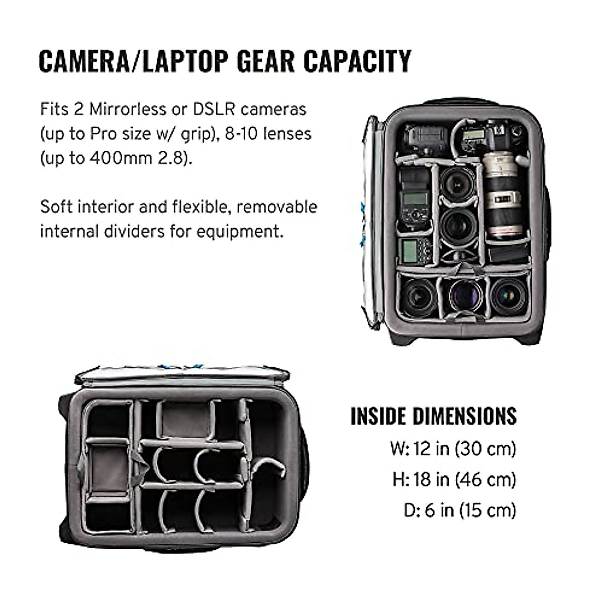 Tenba Roadie Air Case Roller 21 US Domestic Carry-On Camera Bag with Wheels (638-715)