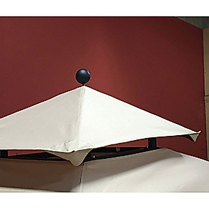 Garden Winds Replacement Canopy for The Windsor Grill Gazebo - Riplock 350 - Beige - Will ONLY FIT Model L-GG054PST Will NOT FIT Any Other Model