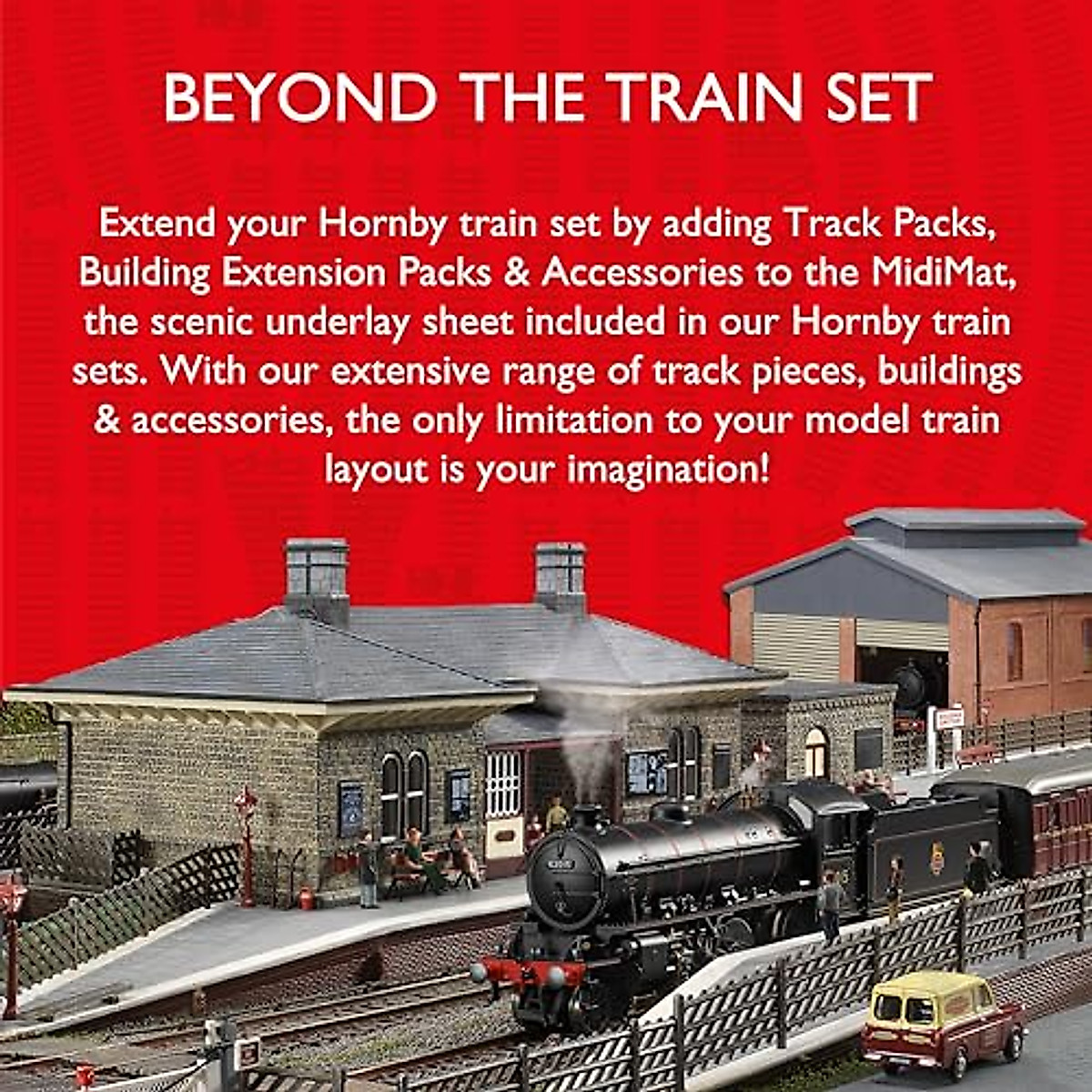 Hornby The Flying Scotsman A1Class 4472 OO Electric Model Train Set HO Track with US Power Supply R1255M , Green