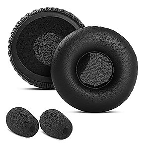 YunYiYi Upgrade Ear Cushion Ear Pads Compatible with Plantronics Voyager Focus UC B825 Binaural Blackwire 5220 Blackwire 5210 Headset Replacement Ear Cups Repair Parts