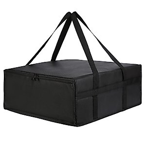 2 pack Pizza Carrier Insulated Bags Large for Deliveries, Insulated Pizza Carrier Delivery Bag 20x20 Food Bag for Personal and Professional Use