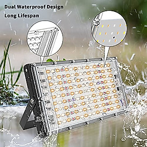 alaghi Grow Light for Indoor Plant, 144 LED Full Spectrum Grow Light,Grow Lamp with On/Off, Suitable for Indoor Plants,Outdoor Gardens,Growing Tents,Greenhouse Planting (A400)