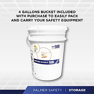 Palmer Safety Harness, 50ft Vertical Rope and Anchor Set I Construction Fall Arrest Kit for Roofers and Construction Workers I OSHA and ANSI Compliant Equipment