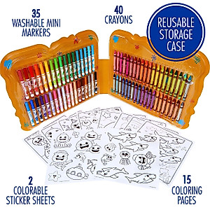 Crayola Baby Shark Art Set, 90 Pieces, Gift for Kids, 4, 5, 6, 7