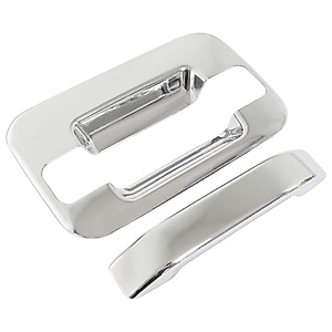 NewYall Chrome Exterior Door Handle Cover with Keypad and Tailgate Cover for Ford F-150 2004-2014 Outer Front Rear Left Driver Right Passenger Side