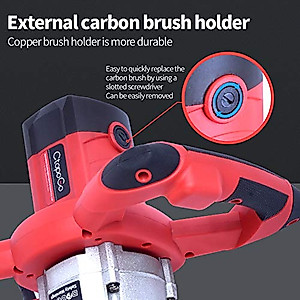 Concrete Mixer Machine, 1600W Cement Mixer Mixing Drill Tool for Concrete Cement Panit Mortar Drywall Mud Grout Thinset, Electric Hand Paint Paddle Mixers, Adjustable 6 Speeds