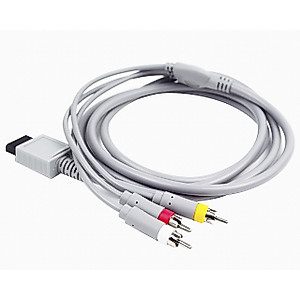Beastron Wii AV Cable, 6 FT AV Composite Cable 3 RCA for Nintendo Wii/Wii U (High Definition)