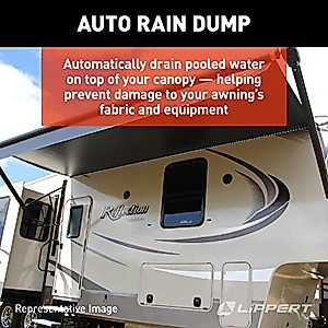 Solera Standard 12V Universal Awning Hardware Kit for 5th Wheel RVs, Travel Trailers and Motorhomes, Black