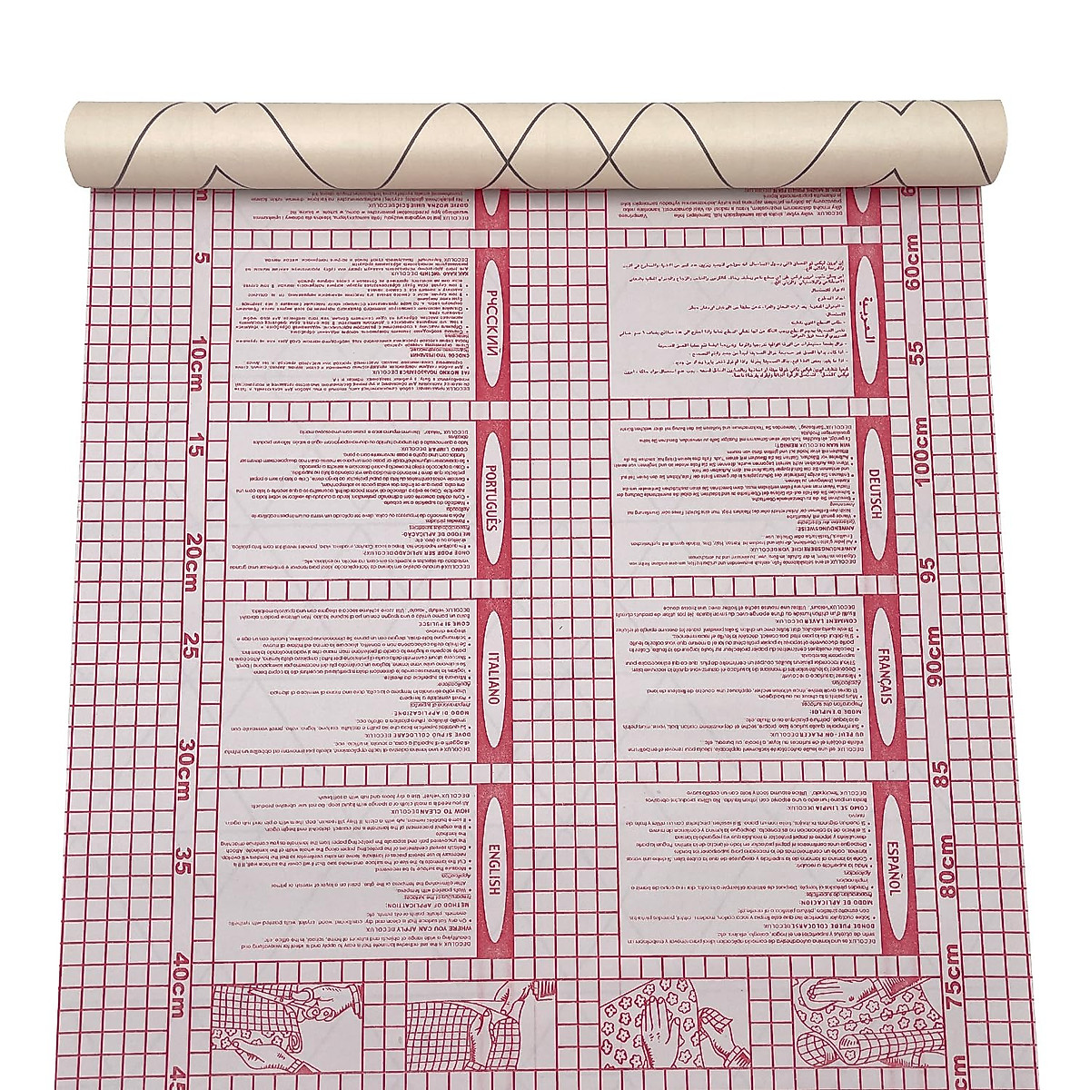 Yifely Geometry Shelving Paper Self-Adhesive Drawer Liner Waterproof Covering Shelf Dividers Entry Tables 17.7 Inch by 9.8 Feet