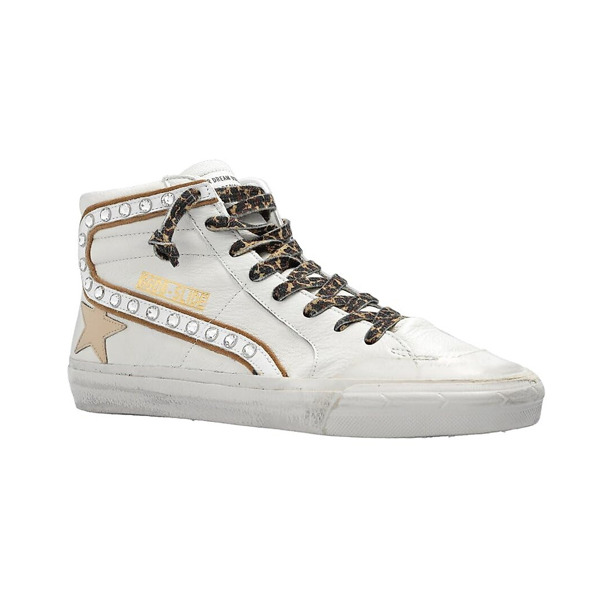 Golden Goose Slide Suede & Leather Sneaker, 36, White