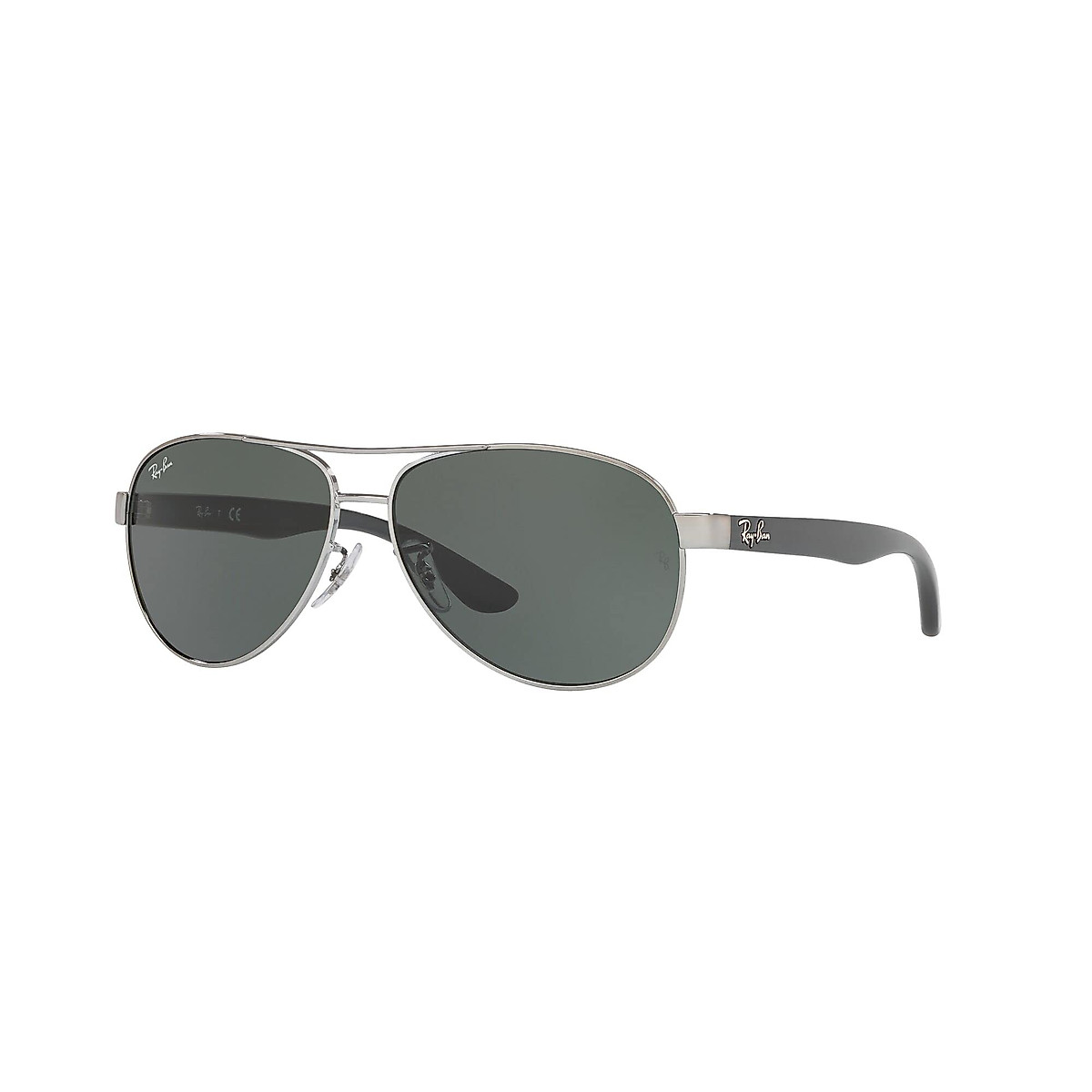Ray-Ban Men's RB3457 Aviator Sunglasses, Gunmetal/Dark Green, 59 mm