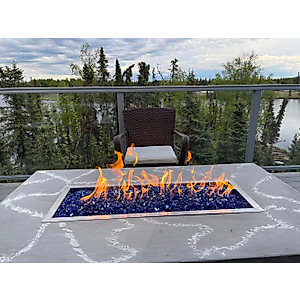 Shengyongh SS018 (1-Pack) 18 x 6 inch Rect Drop-in Fire Pit Pan H-Burner Installed, 70k BTU's