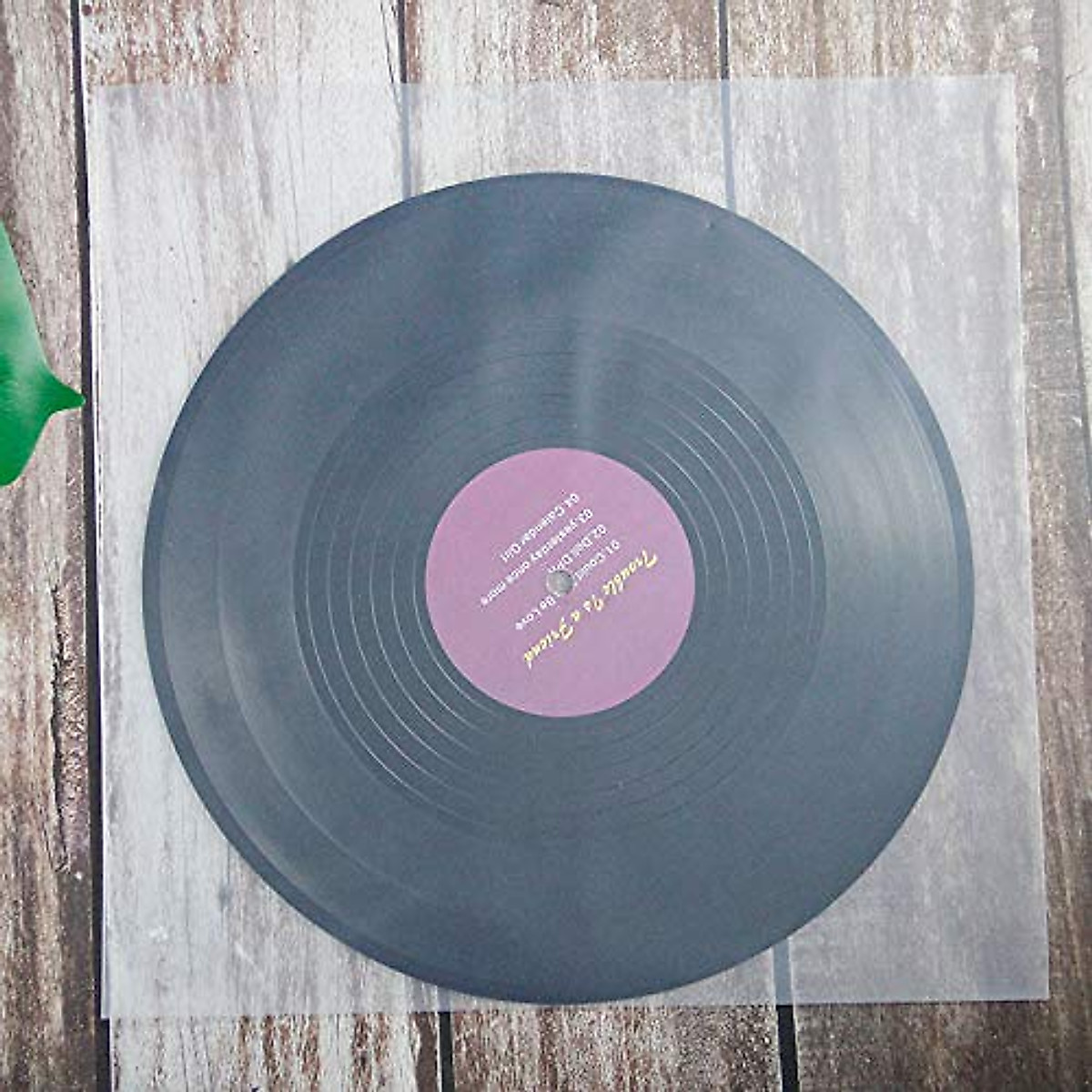 Skywin Vinyl Record Sleeves - 3 Mil Thick 100 Record Sleeves Outer Preserve Vinyl Records Protect from Dust and Scratches, Transparent Vinyl Outer Sleeves Showcase Album Cover Art (7 inch, 100 Pack)