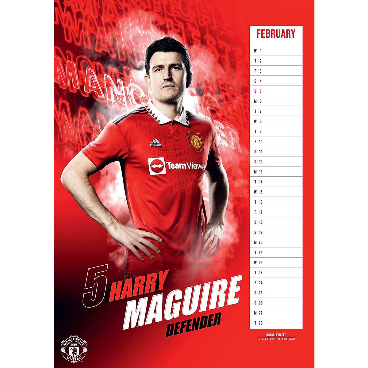 Manchester United FC 2023 A3 Calendar