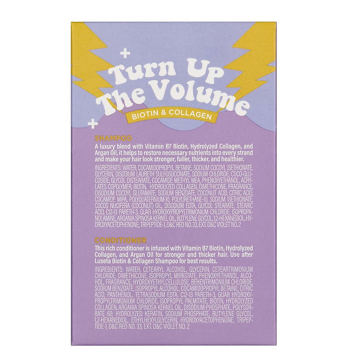 Luseta shampoo and conditioner duo set 1.01 Fl. Oz (Pack of 2)