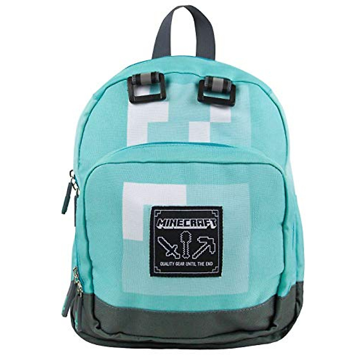 Minecraft Diamond Mini Blue Backpack | 12-Inch Gaming Adventure | Carry the Blocky Fun | Durable Material