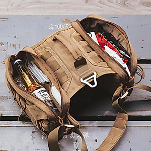 EXCELLENT ELITE SPANKER Dog Pack Hound Dog Saddle Bag Backpack for Travel Camping Hiking Medium & Large Dog with 2 Capacious Side Pockets(RGN-L)