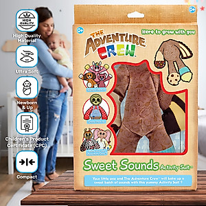 Nobory Toys The Adventure Crew Sweet Sounds Interactive Activity Suit for Babies and Toddlers | Interchangeable with The Adventure Crew Plush Characters | Early Learning Toy