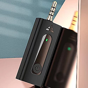 Futoice K35 Wireless Lavalier Microphone - Intelligent Noise Reduction Black Small Microphone with USB Cable for Video Vlog Podcast Outdoor Live Broadcast Interview Radio (Two Microphones & Receiver)