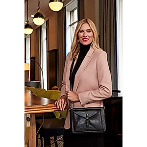 Patricia Nash | Avellino Leather Crossbody Bag | Women's Crossbody Purse | Leather Crossbody, Black