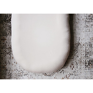 Marlowe & Co Viscose from Bamboo Fitted Bassinet Sheet for Baby Boy and Girl (Natural)