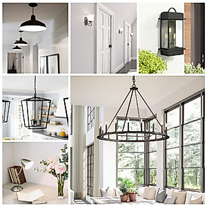 Dimmable E12 Candelabra LED Bulbs 60W Equivalent 6W 600lm, T6 Edison Light Bulbs, 5000K Daylight White, Clear Filament Chandelier LED Light Bulbs, Small Vintage Bulbs for Ceiling Light Fan, 12-Pack