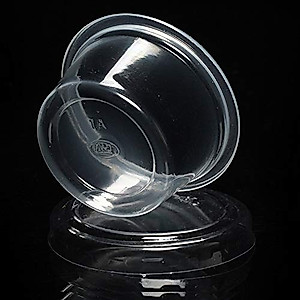 Fuongee Small Gecko Food and Water Cups Plastic Feeder Cups, 100 Pack Feeding Bowls for Gecko Lizard and Other Small Pet, Capacity 1 oz