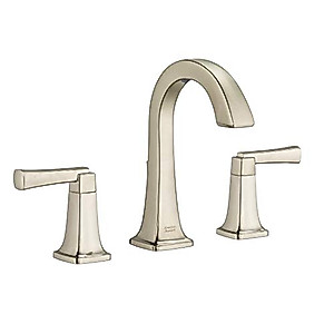 American Standard 7353801.295 Townsend 8-Inch Widespread High-Arc Bathroom Faucet with Two Handles, Brass, Brushed Nickel