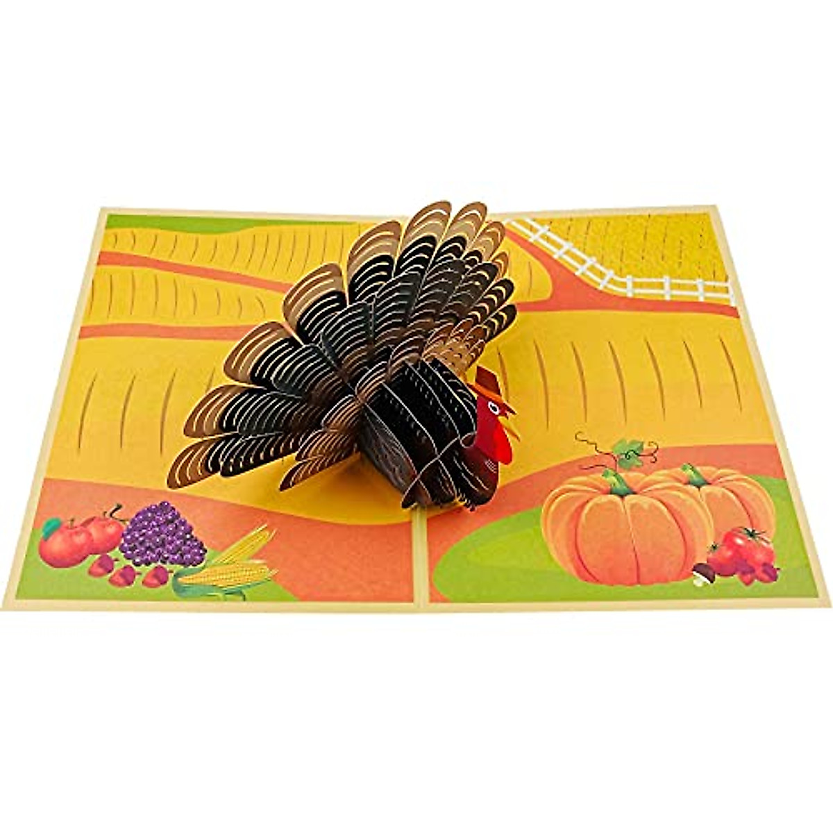 Thanksgiving Cards,3D Pop Up Thanksgiving Greeting Cards best Happy thanksgiving cards for kids with Envelope 1 Pack