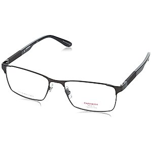 Carrera Men's 8822 Rectangular Prescription Eyewear Frames, Matte Brown, 54mm, 17mm