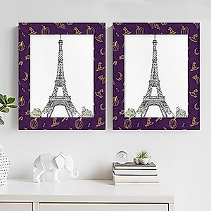 POFATO Halloween Bat Pumpkins 8x10 Picture Frame Wood Photo Frame for Tabletop Display Wall Mount Picture Frame Display 8 x 10 Inch Photo Wall Decor Home Gift Frames