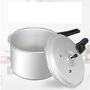 ZLDGYG Polished Aluminum Pressure Cooker/Canner Cookware, 16-Quart, Silver