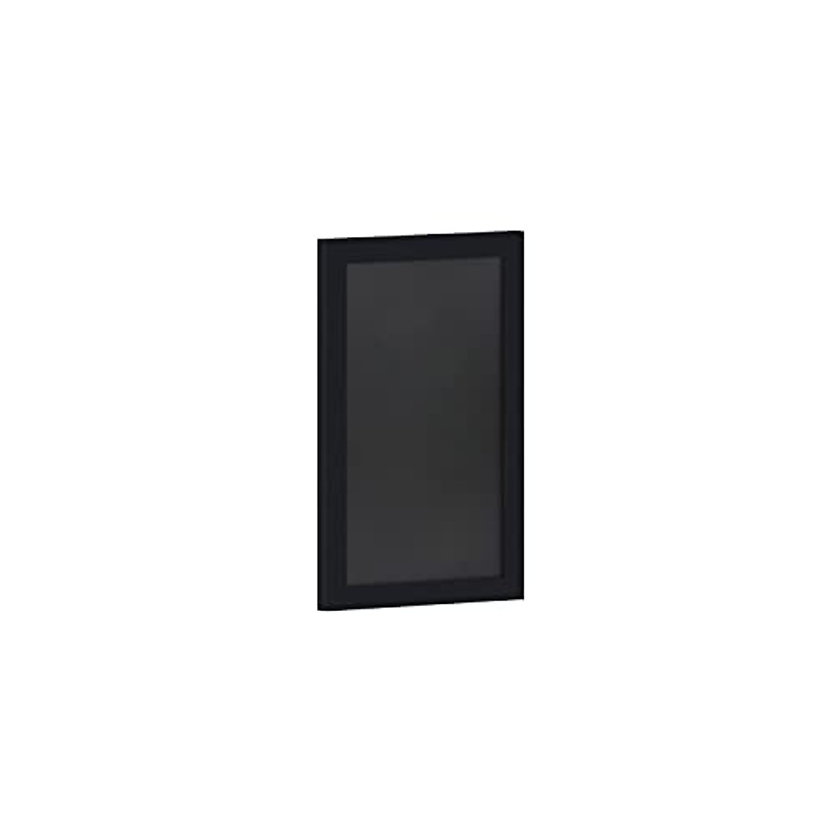 Flash Furniture Canterbury Wall Mount Magnetic Chalkboard Sign - Black Finish - 11" x 17" - Vertical or Horizontal Hanging Message Board