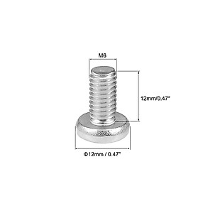 uxcell M6x12mm Machine Screws Phillips Cross Pan Head Screw 304 Stainless Steel Fasteners Bolts 10Pcs