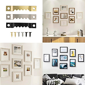 Small Sawtooth Picture Frame Hangers with Screws - 50 Pack, Picture Hanging Hooks Perfect for Hanging Photo Frames, Canvas, Artwork, Paintings and More